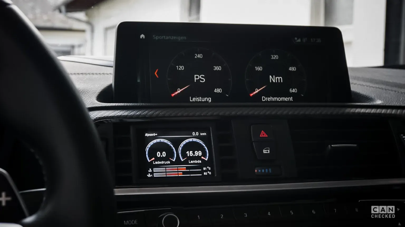 CANchecked Daten-Display BMW F-Serie MFD28 Gen2 🚗
